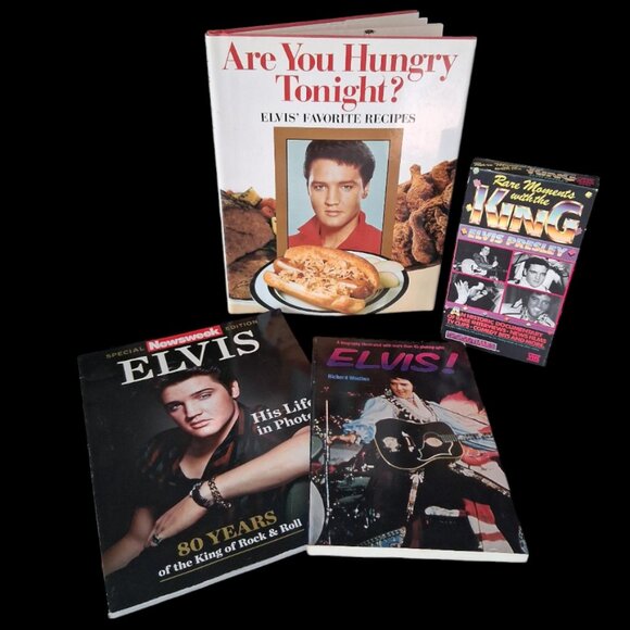 Other | Vintage Elvis Collectibles Cookbook Vhs Book Magazine King Of ...